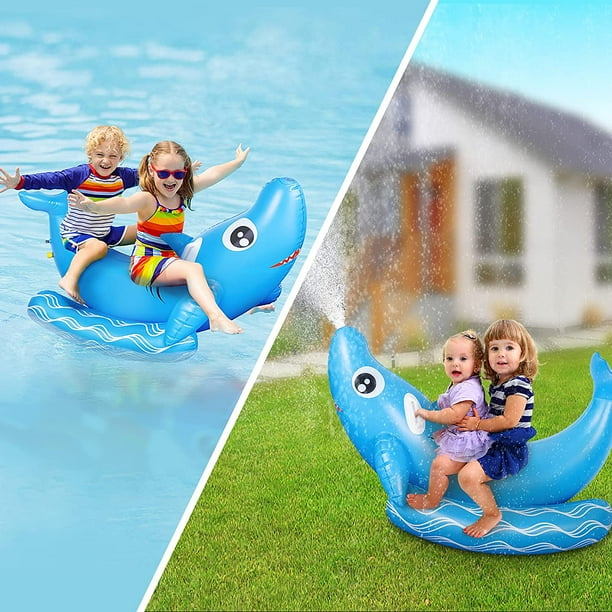 Inflatable Pool Floats Kids,Yard Sprinkler for Kids Ride On Toys for ...