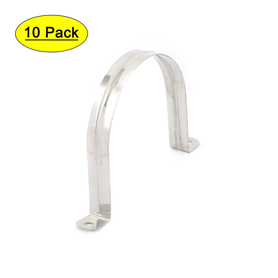Unique Bargains 10 Pcs 100mm Diameter Stainless Steel U Shaped Saddle ...
