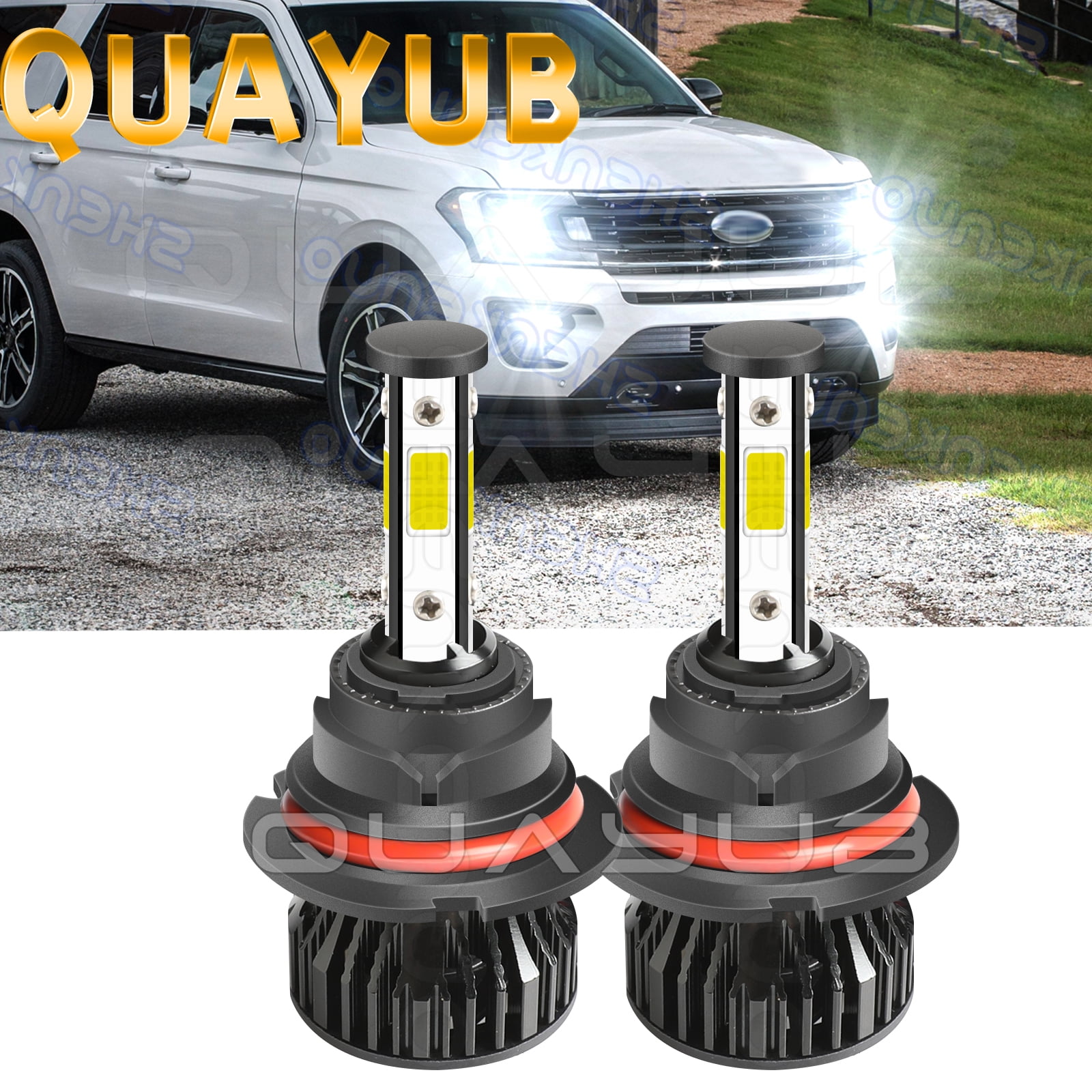 4-sides 9007 LED Headlight Bulbs Hi-Lo Beam for Ford Explorer Sport ...