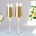 PARACITY Champagne Flutes, Glass Champagne Flutes Set of 2, Gift for ...