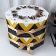 10 Pack Graduation Cake Boxes With Gold Ribbon For Party Supplies And ...