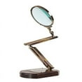 Brass Big Magnifier Glass W/ Wooden Base - Walmart.com