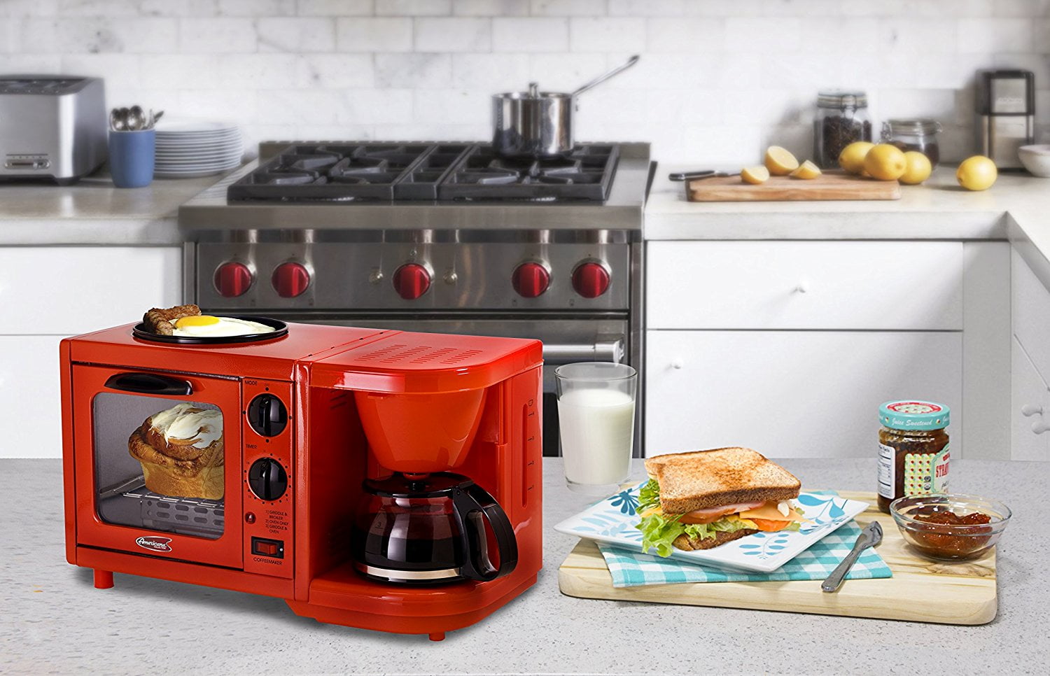 Multifunction Breakfast Center Elite Gourmet 3-in-1 Breakfast Station ...