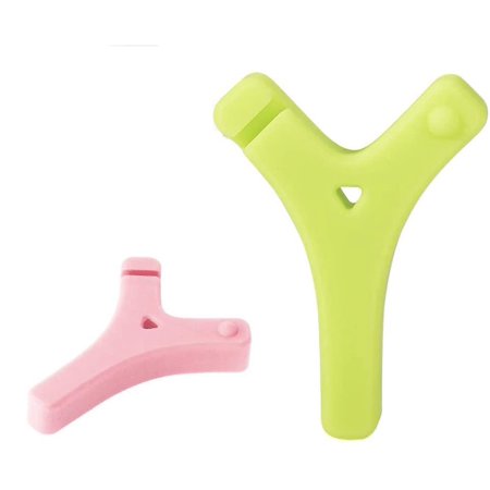 Y-shaped Aligner Chewie 2 Packs Teeth Chewies (peach+apple)Y-shaped ...