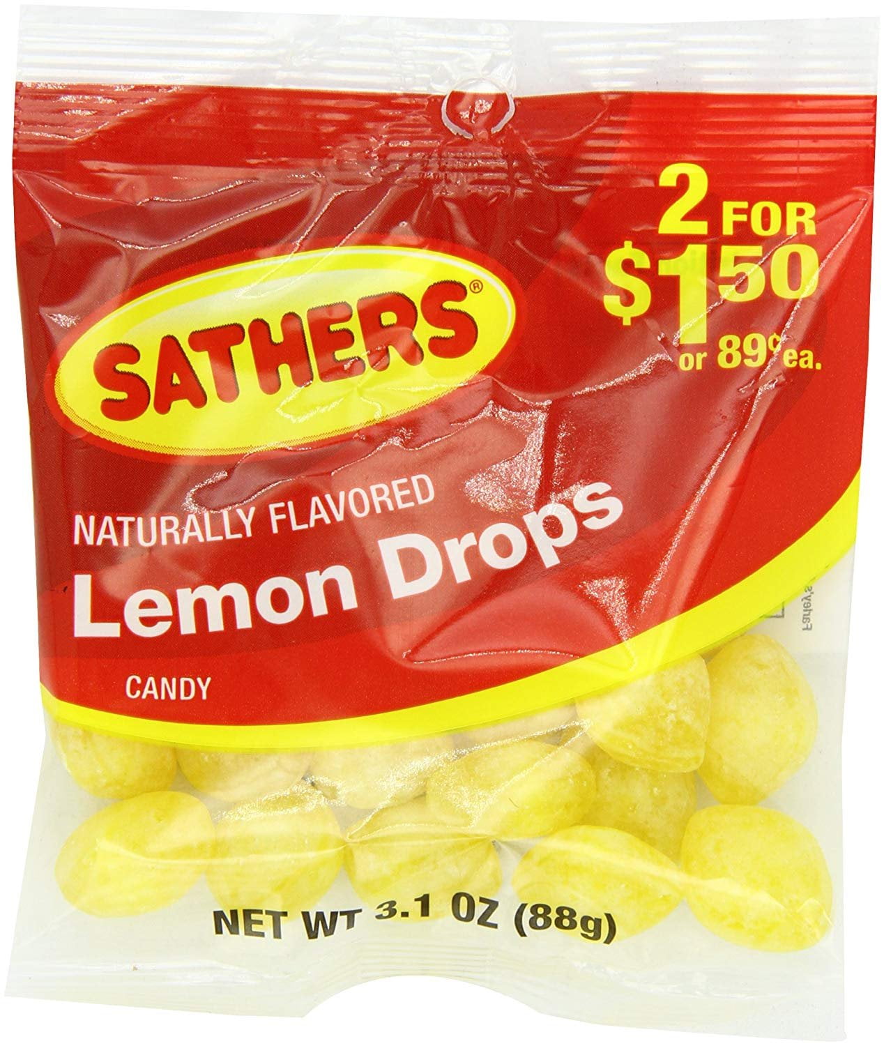 Farley's & Sathers Candy, Lemon Drops, 3.1 Ounce, Pack of 12 - Walmart.com