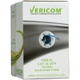 Vericom Mbw5u-00932 Cat-5e Utp Solid Riser Cmr Cable, 1,000ft (blue ...