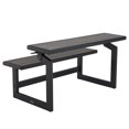 Lifetime Outdoor Durable Polystyrene Convertible Bench, Plastic Patio ...