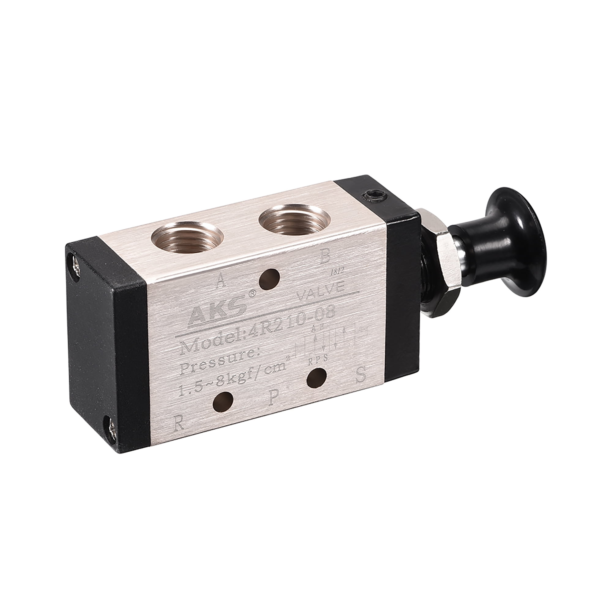 Manual Hand Pull Push Solenoid Valve 2 Position 5 Way 1/4" PT Thread ...