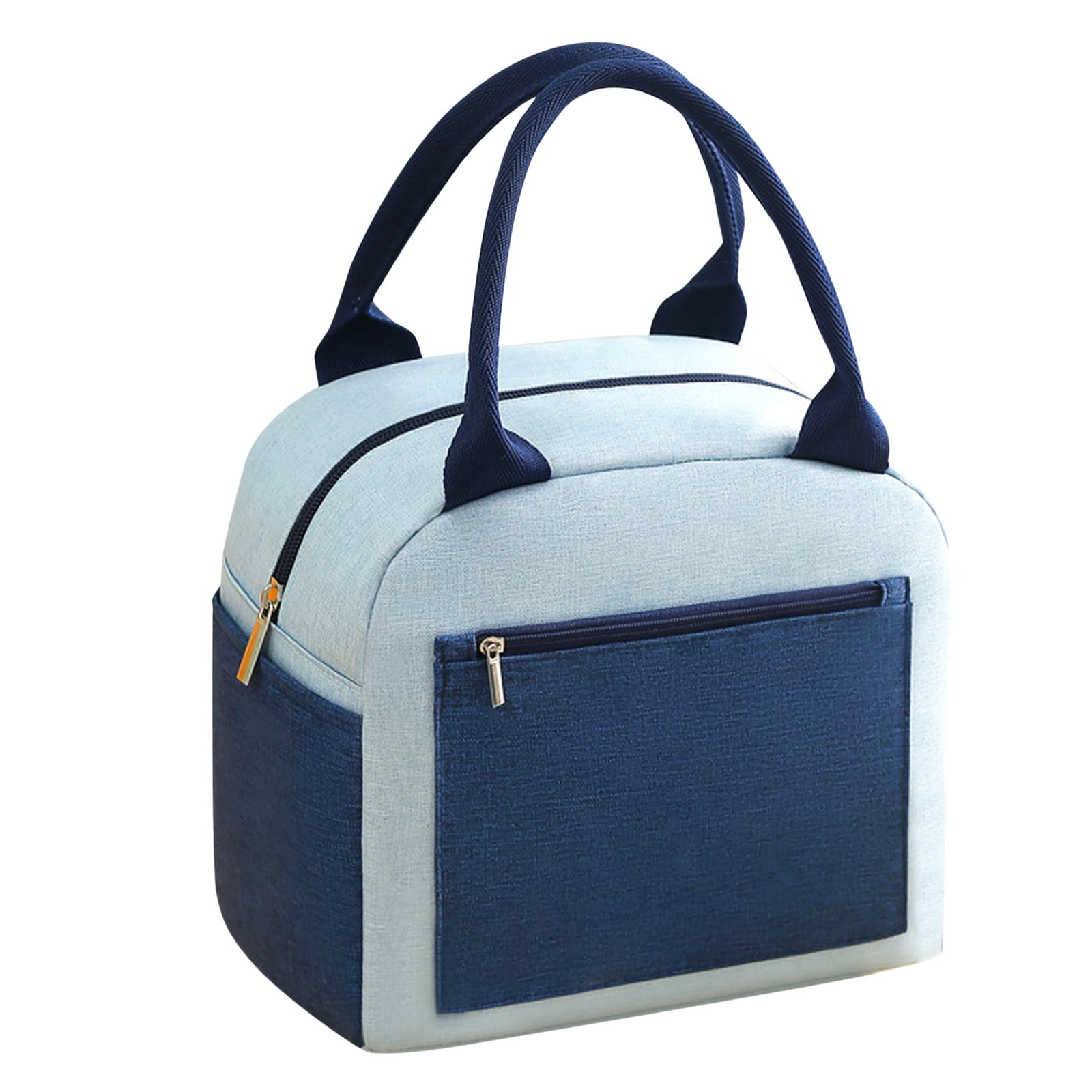 reusable insulated lunch bag with side pocket leak proof lunch box with ...