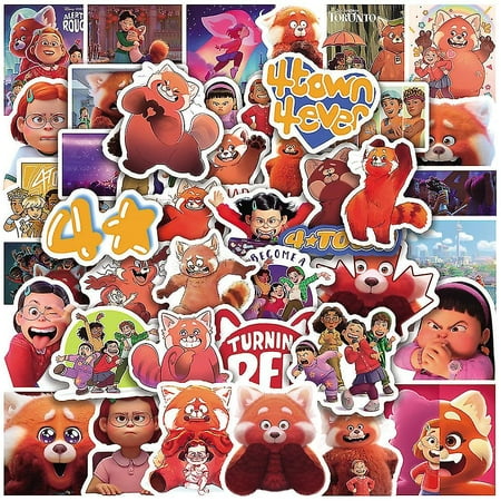 Disney Movie Turning Red Stickers Decal Kids Toy Laptop Luggage Phone ...