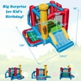 Costway Baseball Themed Jumping House Kids Bouncy Castle w/ 50 Ocean ...