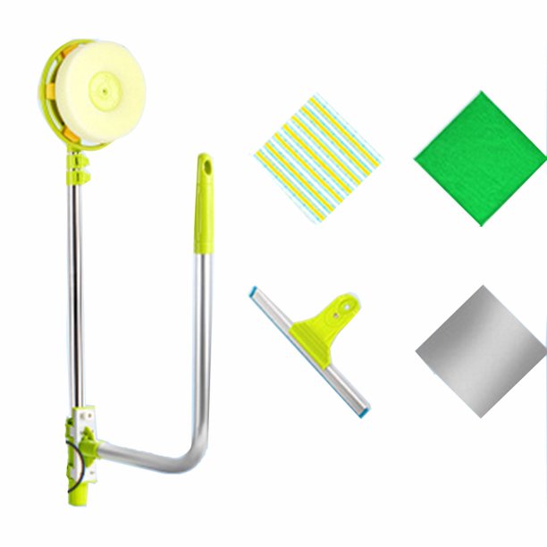 U Shape Telescopic High-rise Window Mirror Cleaning Glass Cleaner Dust ...