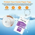 ComfiTime Cruise Luggage Tag Holders, Clear PVC Waterproof Tags with ...