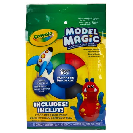Crayola Model Magic Neon, 2lb, Assorted Moldable Sculpting Variety Pack ...
