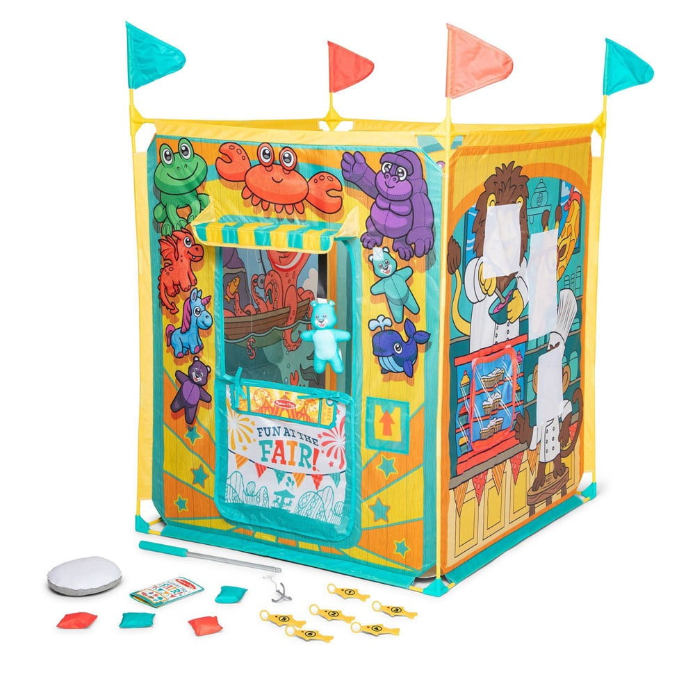 Melissa & Doug Fun at the Fair! Game Center Play Tent - 4 Sides of ...