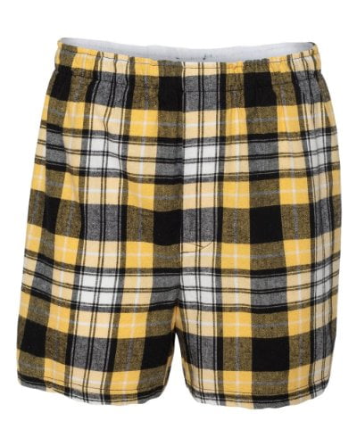 Boxercraft Adult Classic Flannel Boxers S Black/Gold - Walmart.com