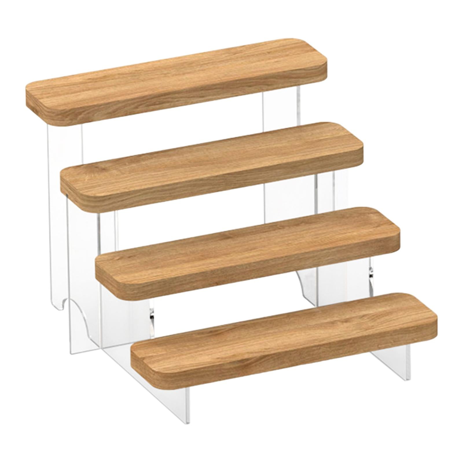 Clear Acrylic Display Riser Shelves Organizer Storage Display Case ...