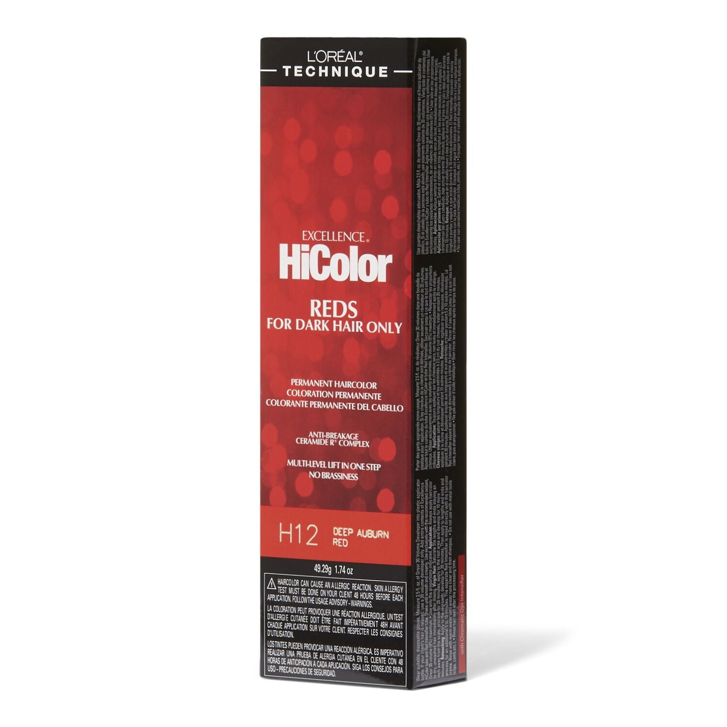 L'Oreal Excellence HiColor H12 Deep Auburn Red 1.74 oz, Pack of 1, 3 ...