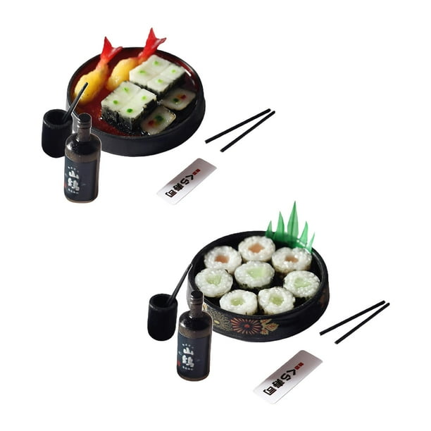 STARTIST 1:12 Scale Dollhouse Miniature Japanese Sushi for Doll Kitchen ...