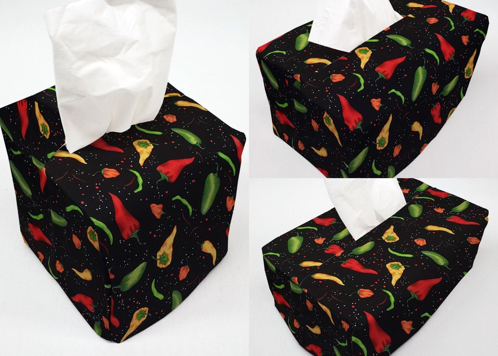 Hot Peppers Tissue Box Cover by Penny's Needful Things (Tall Rectangle ...