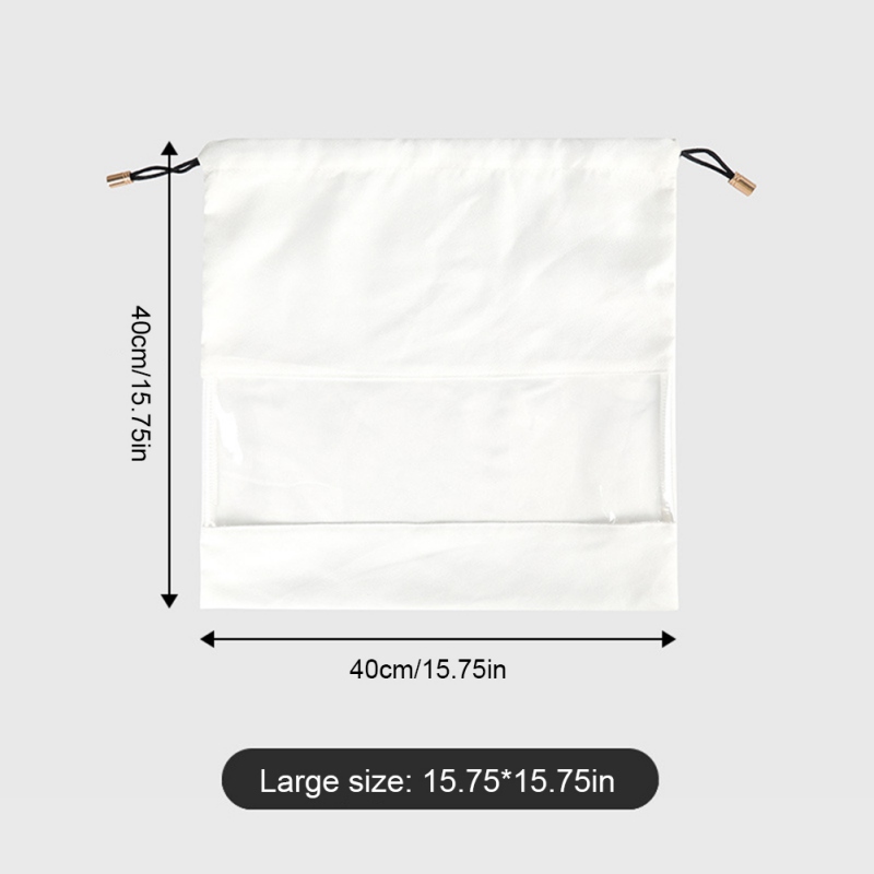 Wallet Transparent Window Dust Storage Bag Moisture-proof Velvet Draw ...