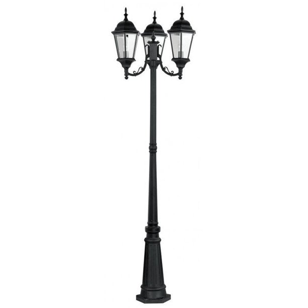 Livex Lighting Hamilton 3 Light Outdoor 3 Head Post - Walmart.com