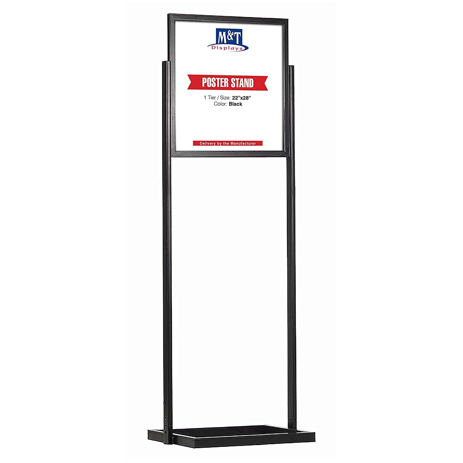 M&T Displays Portable Eco Info Board Floor Standing Heavy Duty Poster ...