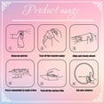 1 Set Waterproof Reflective Plastic Mirror Stickers with Adhesive Tape ...