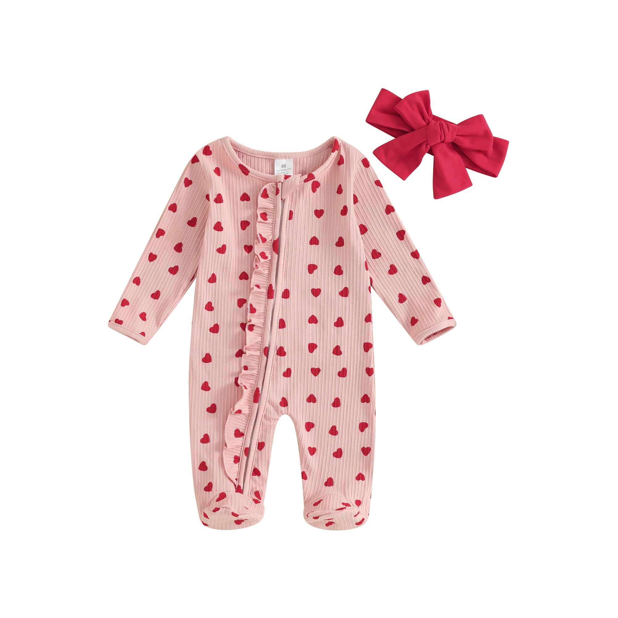 Click here for Gupgi Infant Girl Valentine Heart Jumpsuit 3m 6m 1... prices