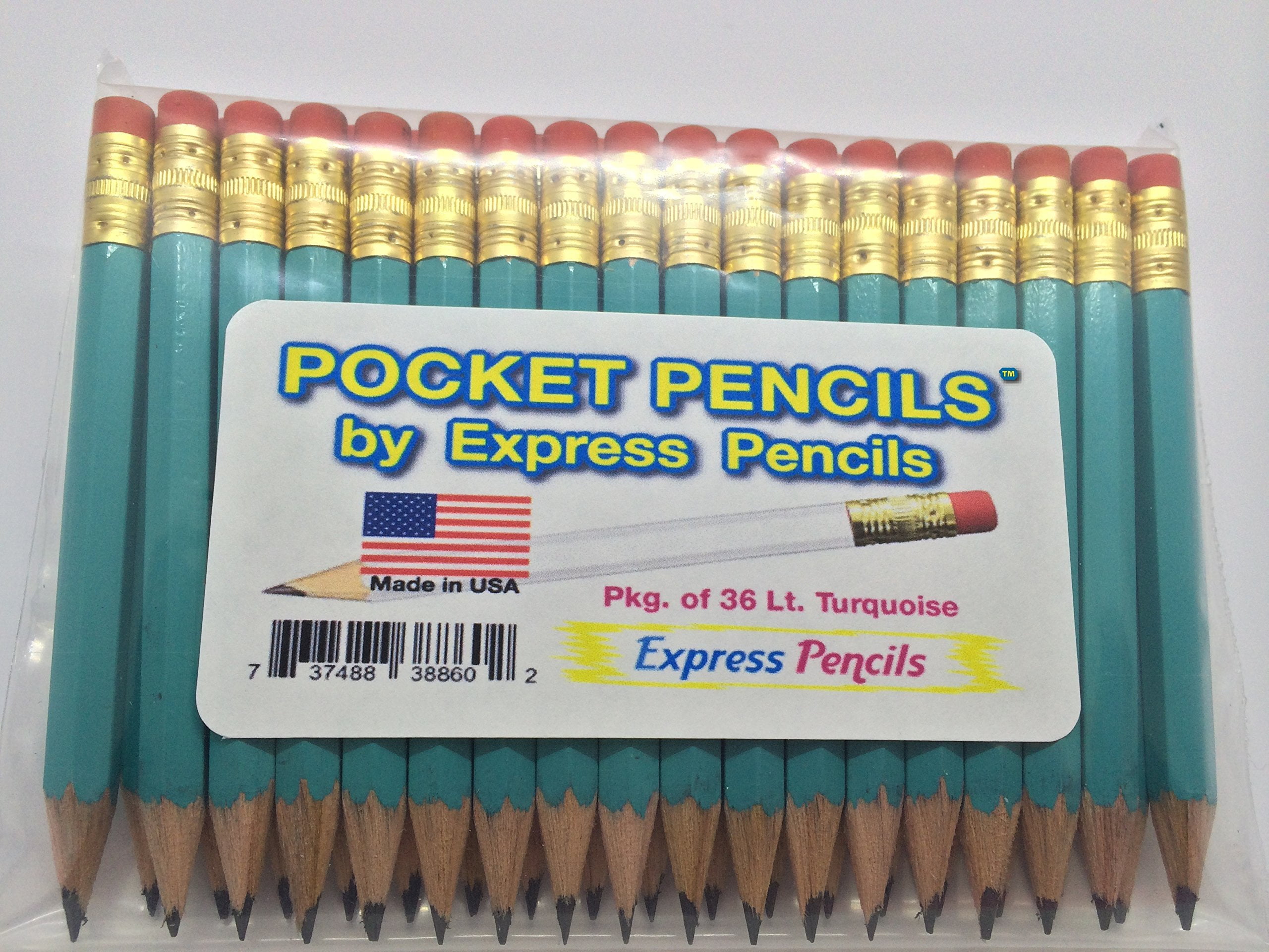 Half Pencils with Eraser - Golf, Classroom, Pew, Short, Mini - Hexagon ...