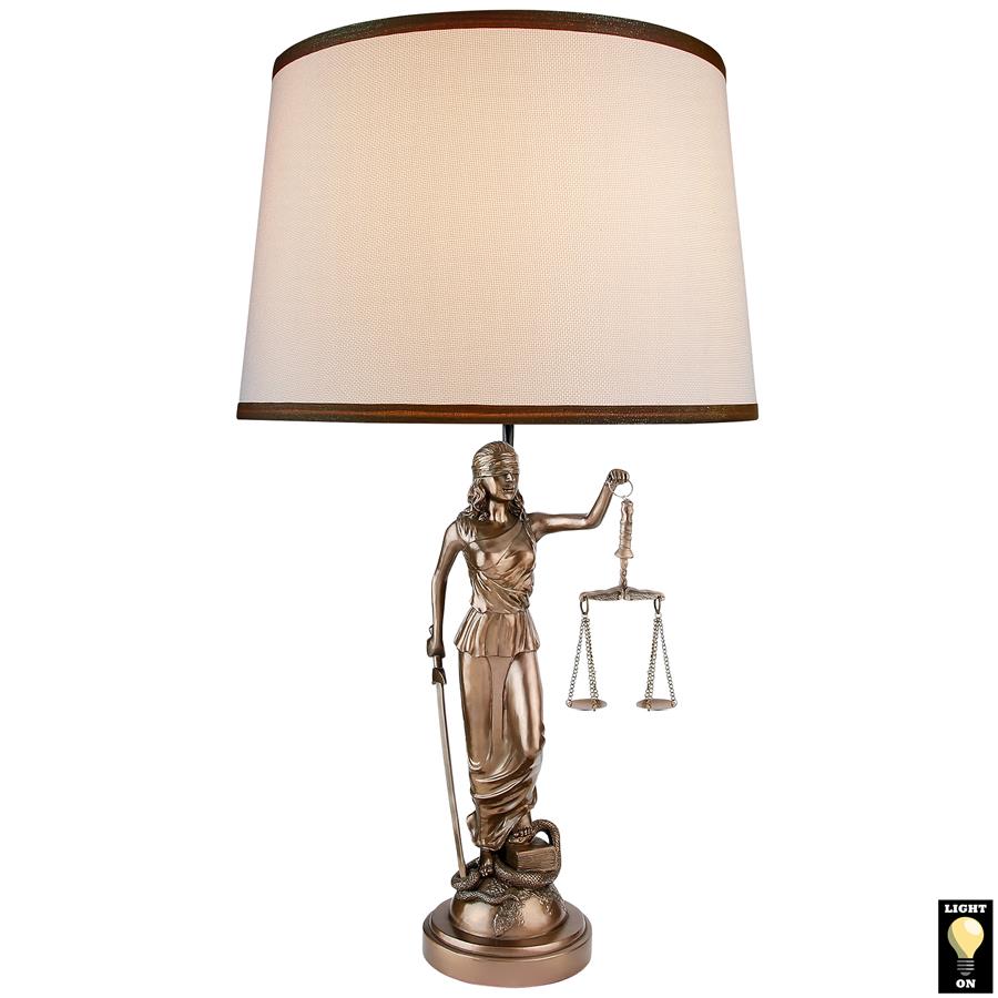 Design Toscano Blind Justice, Greek Goddess of Law Table Lamp - Walmart.com