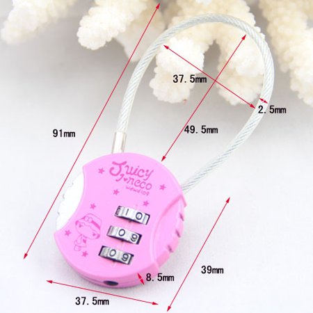 Combination Lock Locker Padlock Mini Color Combination Lock | Walmart ...