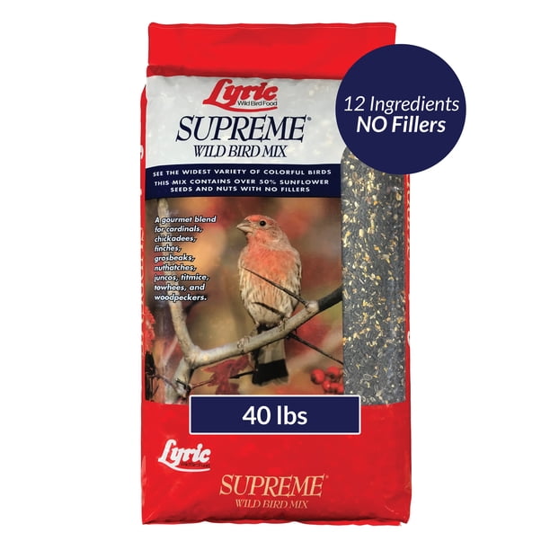 Lyric® Supreme Wild Bird Seed, Wild Bird Food Mix with Nuts & Sunflower ...