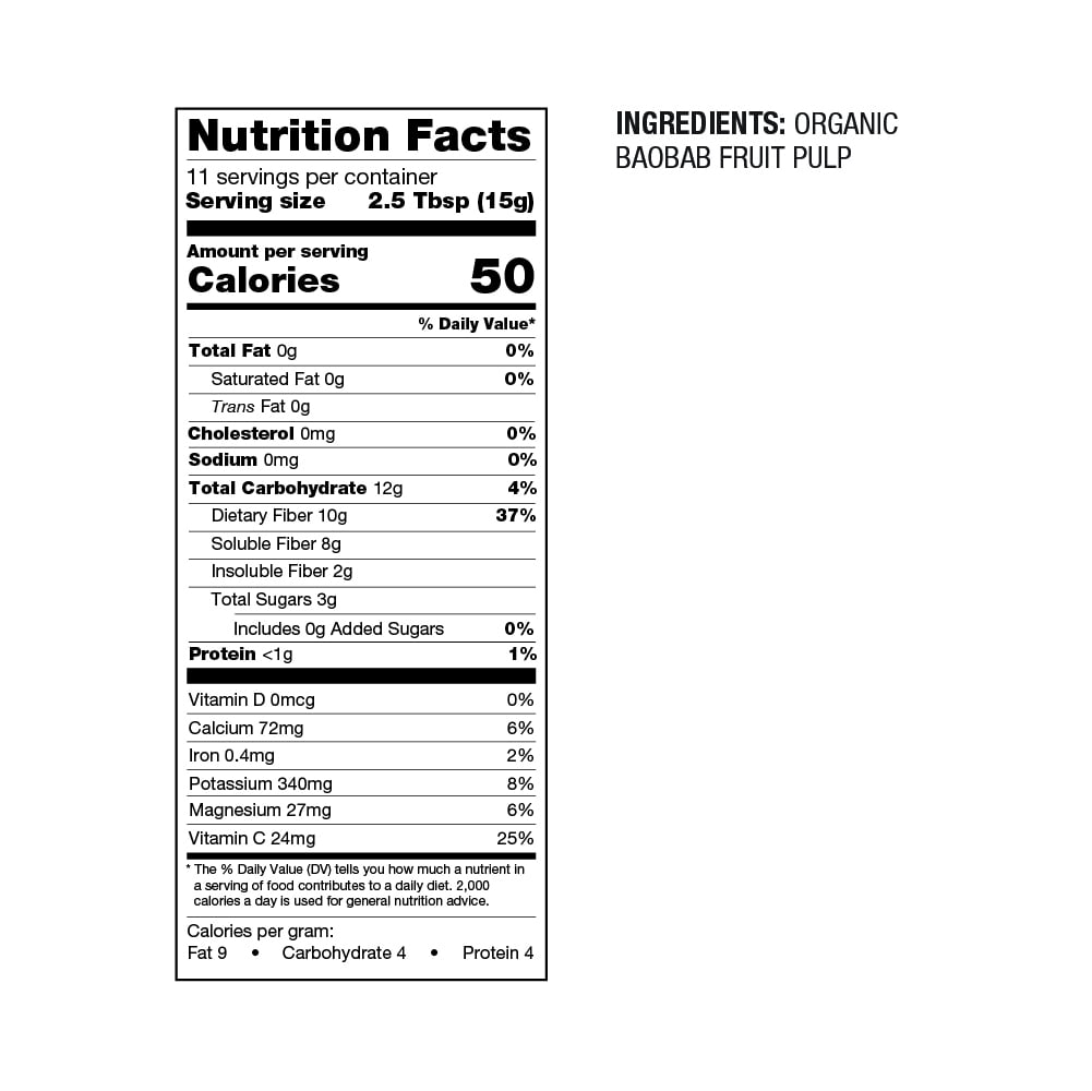 Baobab Nutrition Facts | Besto Blog