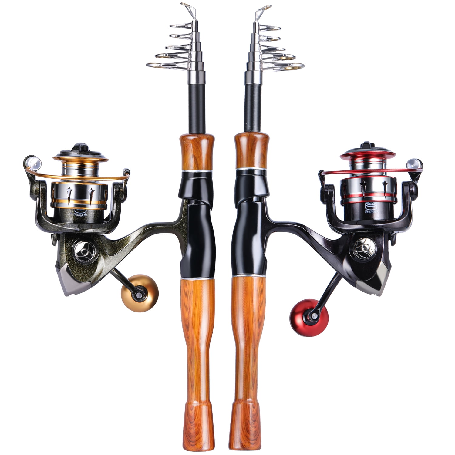 Sougayilang Spinning Rod and Reel Combo 5.2ft Fishing Pole 5.2:1 Gear ...