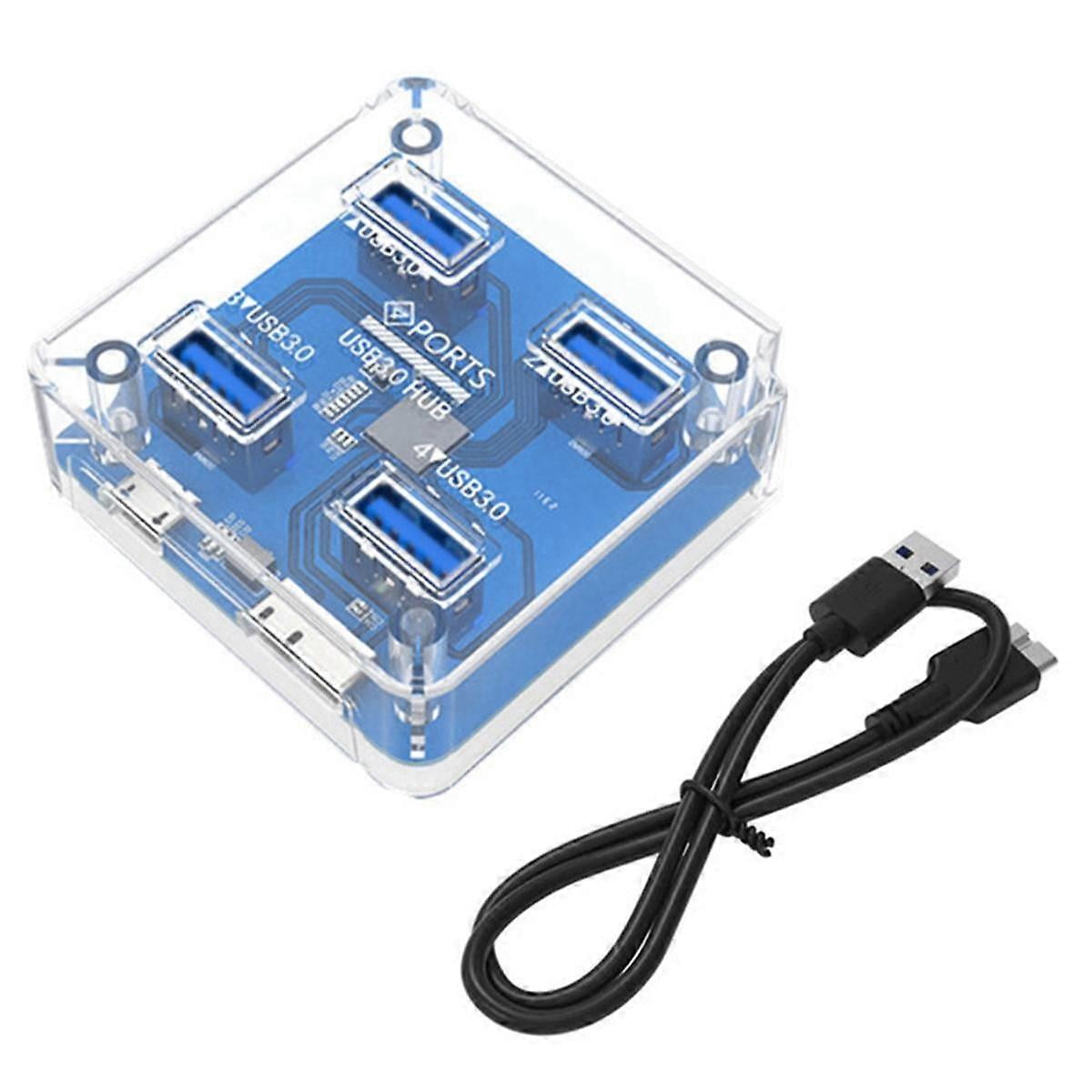 4XUSB3.0 Splitter HUB Laptop Desktop Computer Hub Multi-Port USB ...