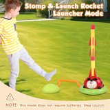 3-in-1 Outdoor Fitness Toy Set -Ring Toss, Musical Jump Toy & Rocket ...