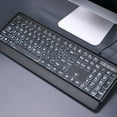 Large Print Computer Keyboard USB Keyboard with Big Letters for Seniors ...