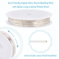 1 Bag Eco-Friendly Copper Wire Round Beading Wire with Spool Long ...
