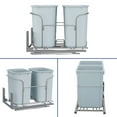 ModFusion Pull Out Trash Cans Connected to Kitchen Cabinet Door ...