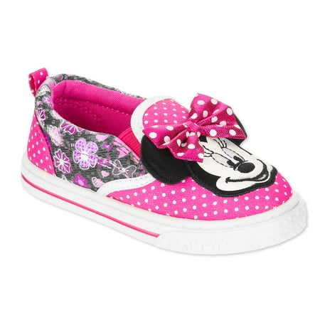 Disney - Minnie Mouse Toddler Girls' Casual Slip-on Shoe - Walmart.com