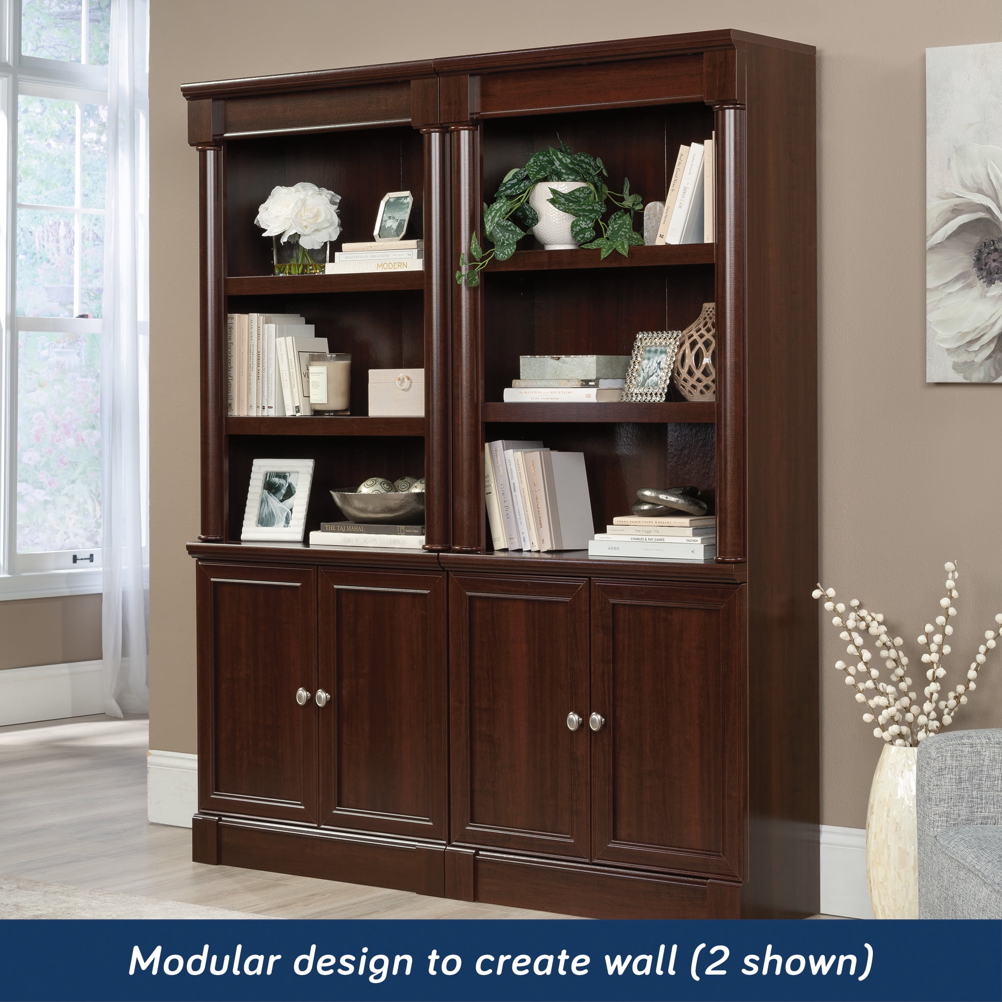Sauder Palladia Select Cherry Bookcase with Doors in Nepal at NPR 36873 ...
