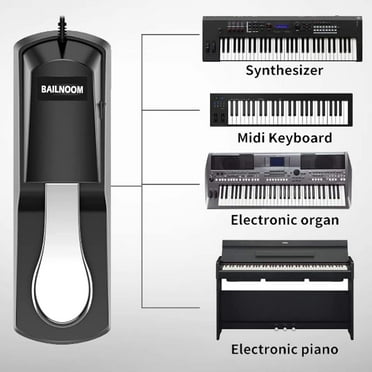 Sustain Pedal for Keyboard Universal, Premium Sustain Pedal, Piano ...