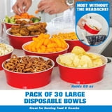 HBBOOMLIFE GoBig Red Party Cup Bowls - Large Disposable Plastic Bowls ...