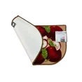 Half Moon Slice Kitchen Rug, Non Skid Back, Chef, Coffee, Apples ...