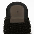 CABELLO 16 Inch Curly Human Hair Wig for Women, Natural Brown 4x4 Lace ...