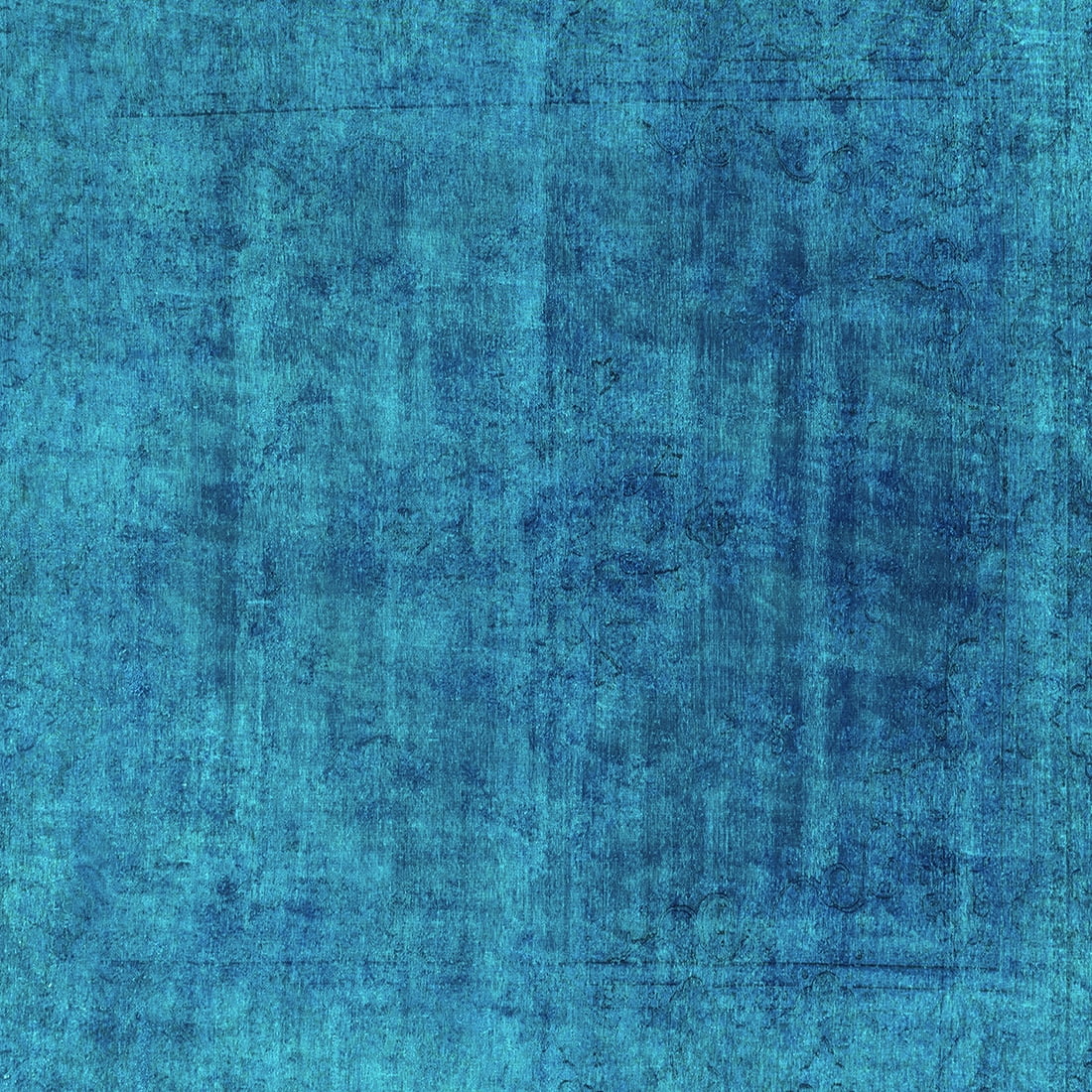 Ahgly Company Indoor Square Abstract Turquoise Blue Modern Area Rugs, 5 ...