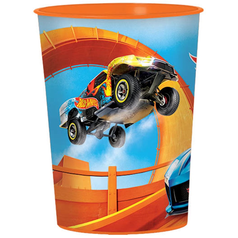 Hot Wheels Wild Racer 16oz Plastic Favor Cup - Party Supplies - Walmart.com