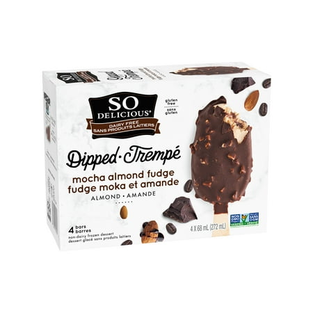 So Delicious Mocha Almond Fudge Flavoured, Dairy Free, Frozen Mini Bars ...