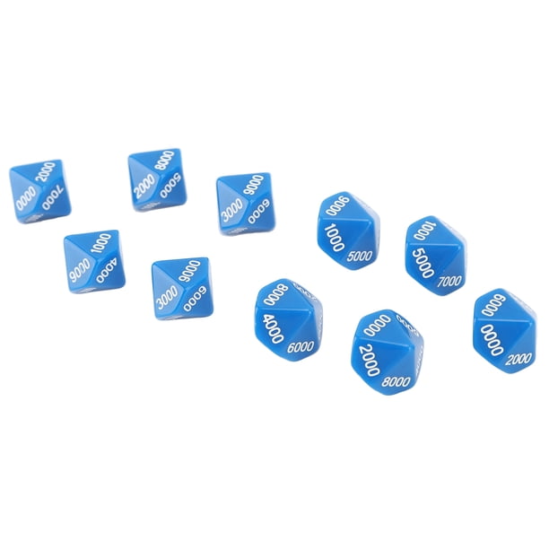 Dados de Juego 10PCS Dados de 10 Caras con Dados de Enseñanza Sabios de ...